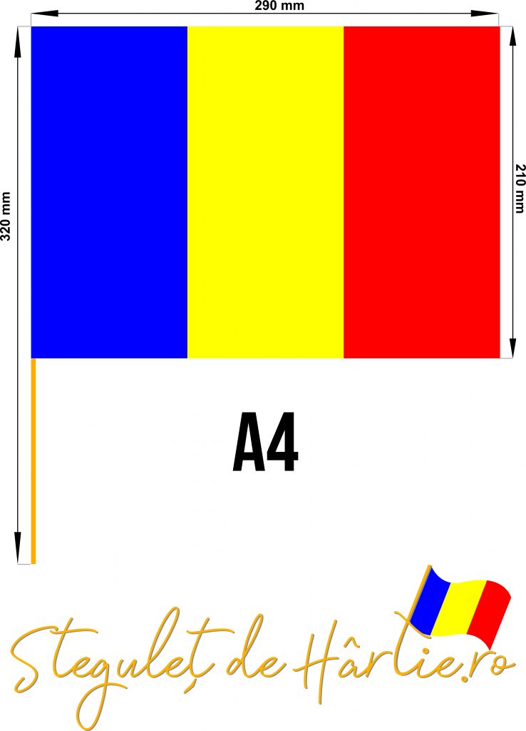 Stegulete tricolore A4 • Stegulete de hartie